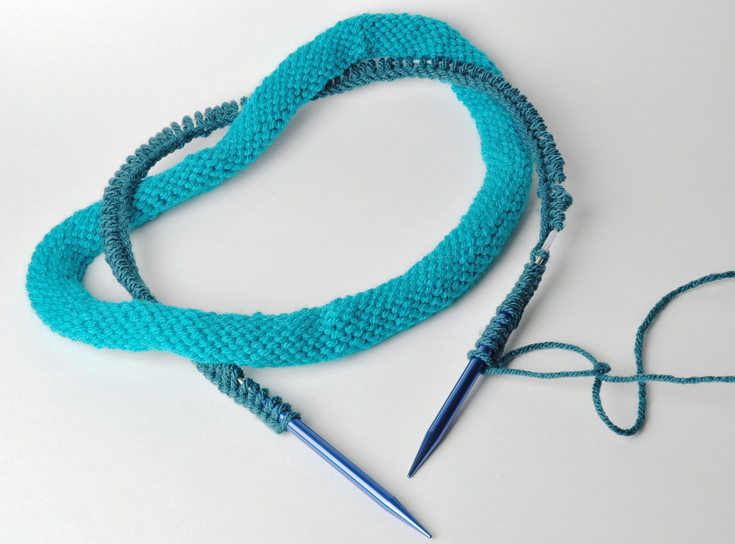 Infinity Times 7 Scarf - Knitting in a Round : 4 Steps (with Pictures ...