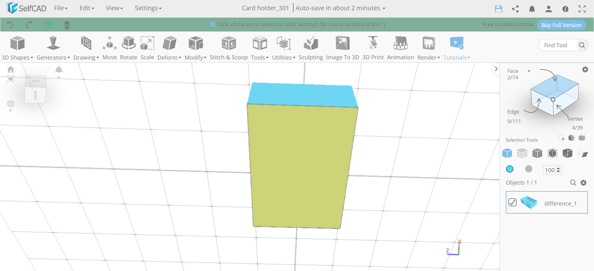 HOW TO CREATE a 3D CARD HOLDER IN 3D MODELLING SOFTWARE : 9 Steps ...