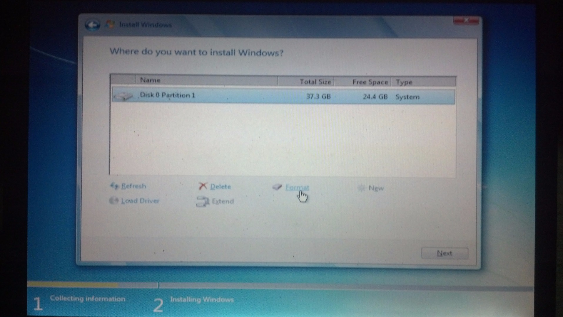 Formatting and Installing Windows 7 on a Computer Using USB/CD : 5 ...