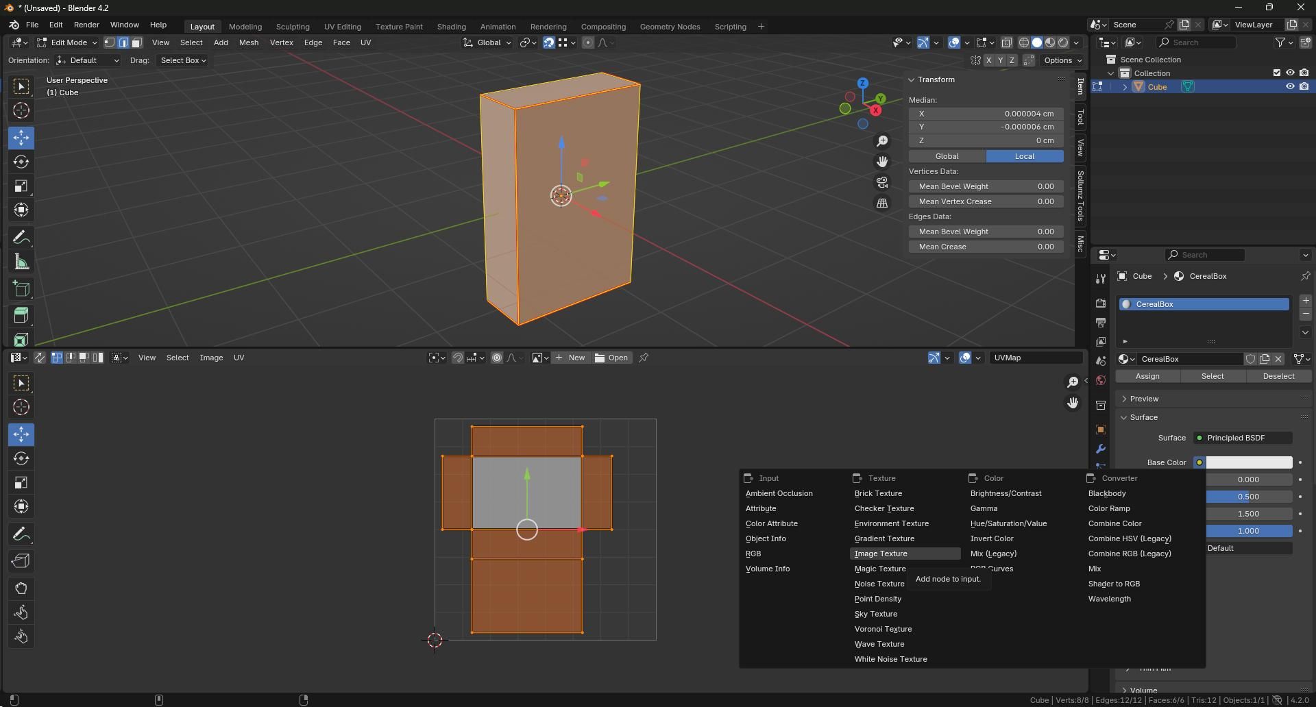 Tutorial: Unwrapping UVs and Applying a Unique Texture in Blender : 7 ...