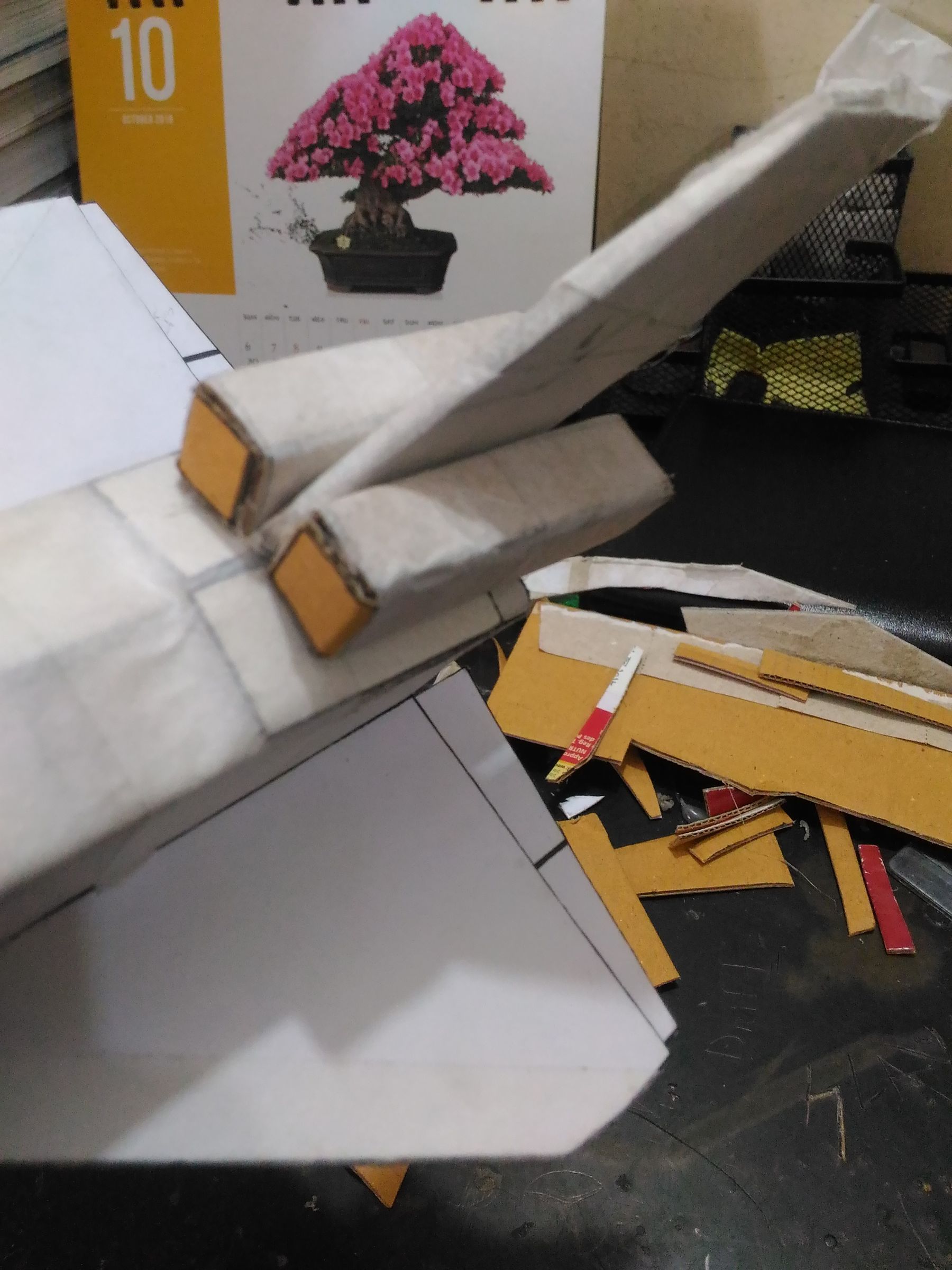 Space Shuttle Atlantis Cardboard Model (With Detachable Cardboard Stand ...