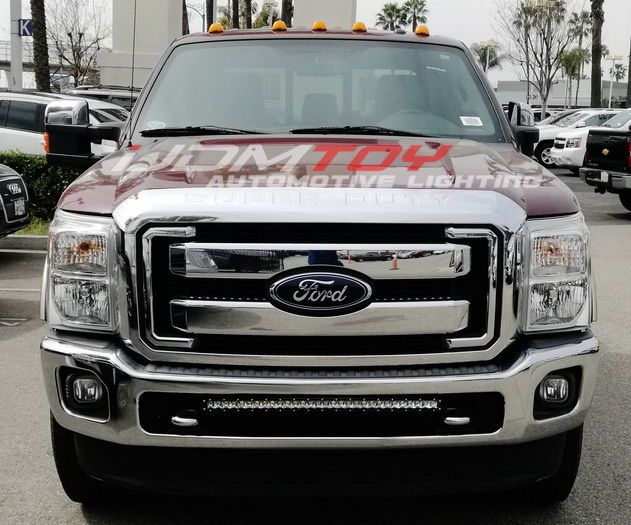 Single Row LED Light Bar for 2011-16 Ford F250 Install Guide : 10 Steps ...