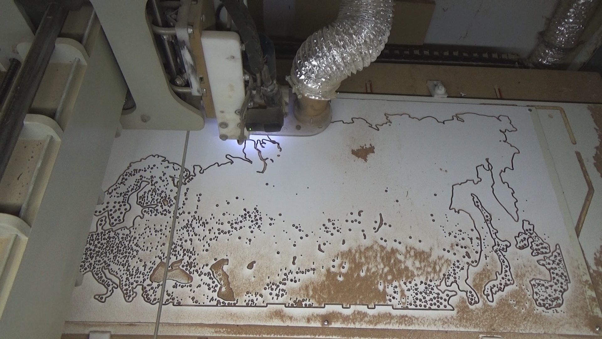 Floating World Backlit Moss Map With Arduino Fiber Optic LED Cities ...