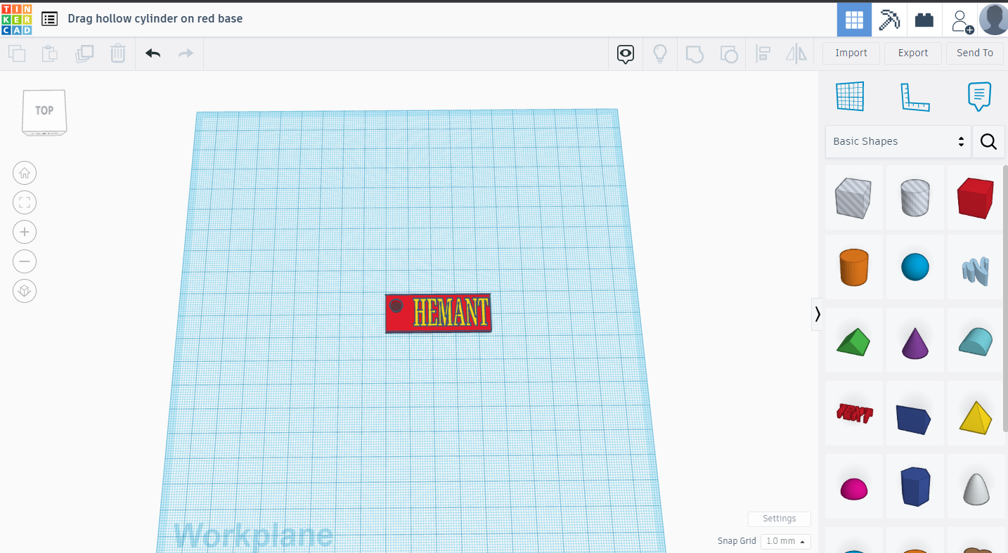 The Project Is Making Key Chain of the Students Name Using Tinkercad. : 16 Steps - Instructables