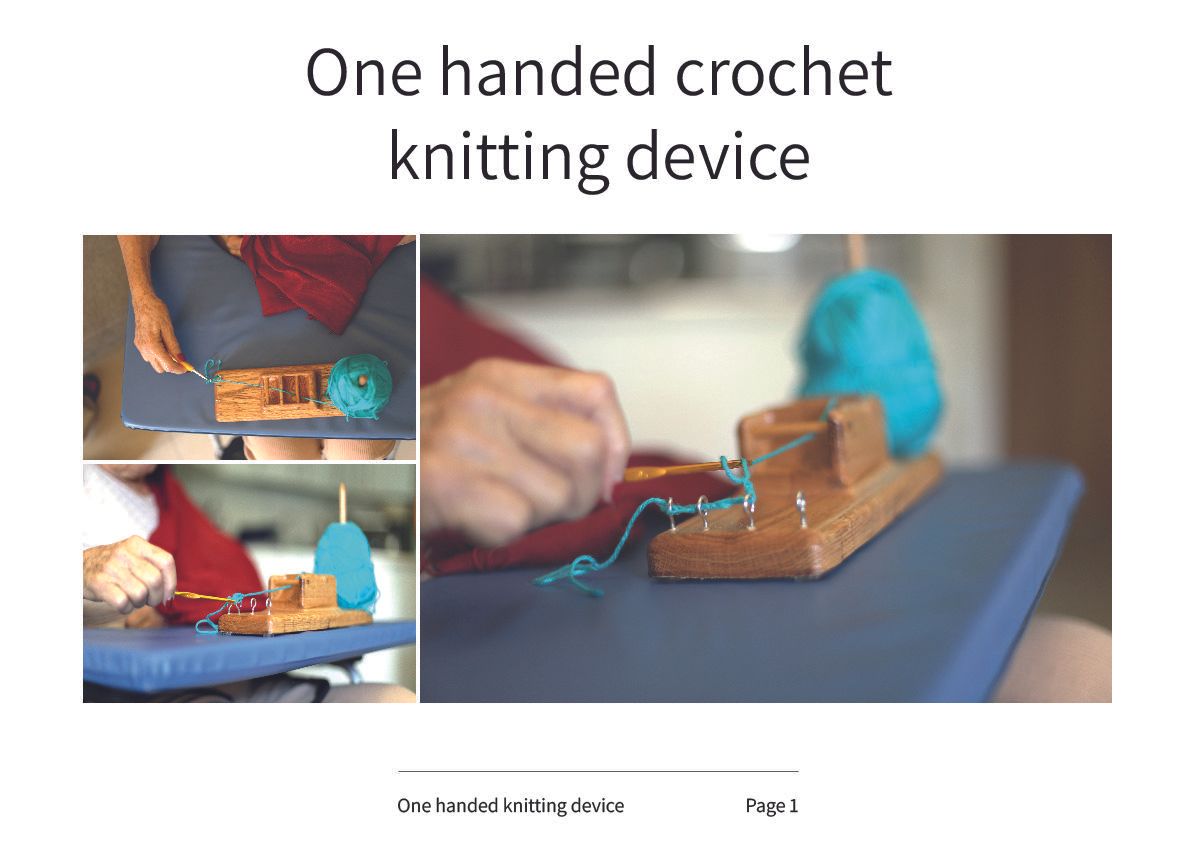 One Handed Crochet Knitting Device : 5 Steps - Instructables