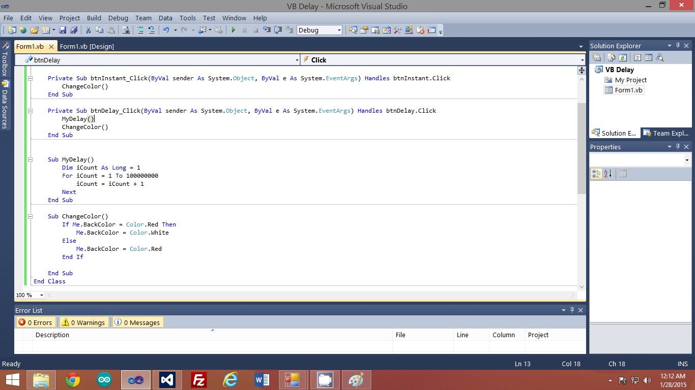 Create a Simple Delay in Your VB Visual Basics Program - Instructables
