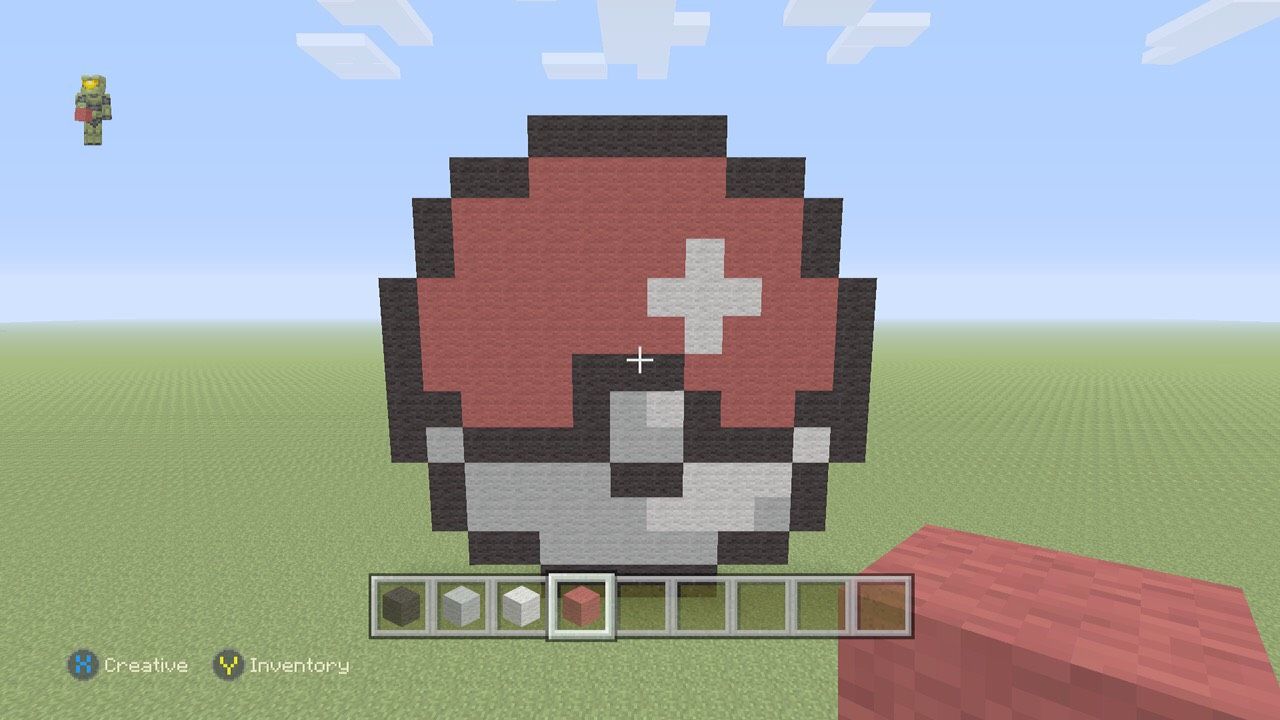 Minecraft Pixel Art Maler Pokeball