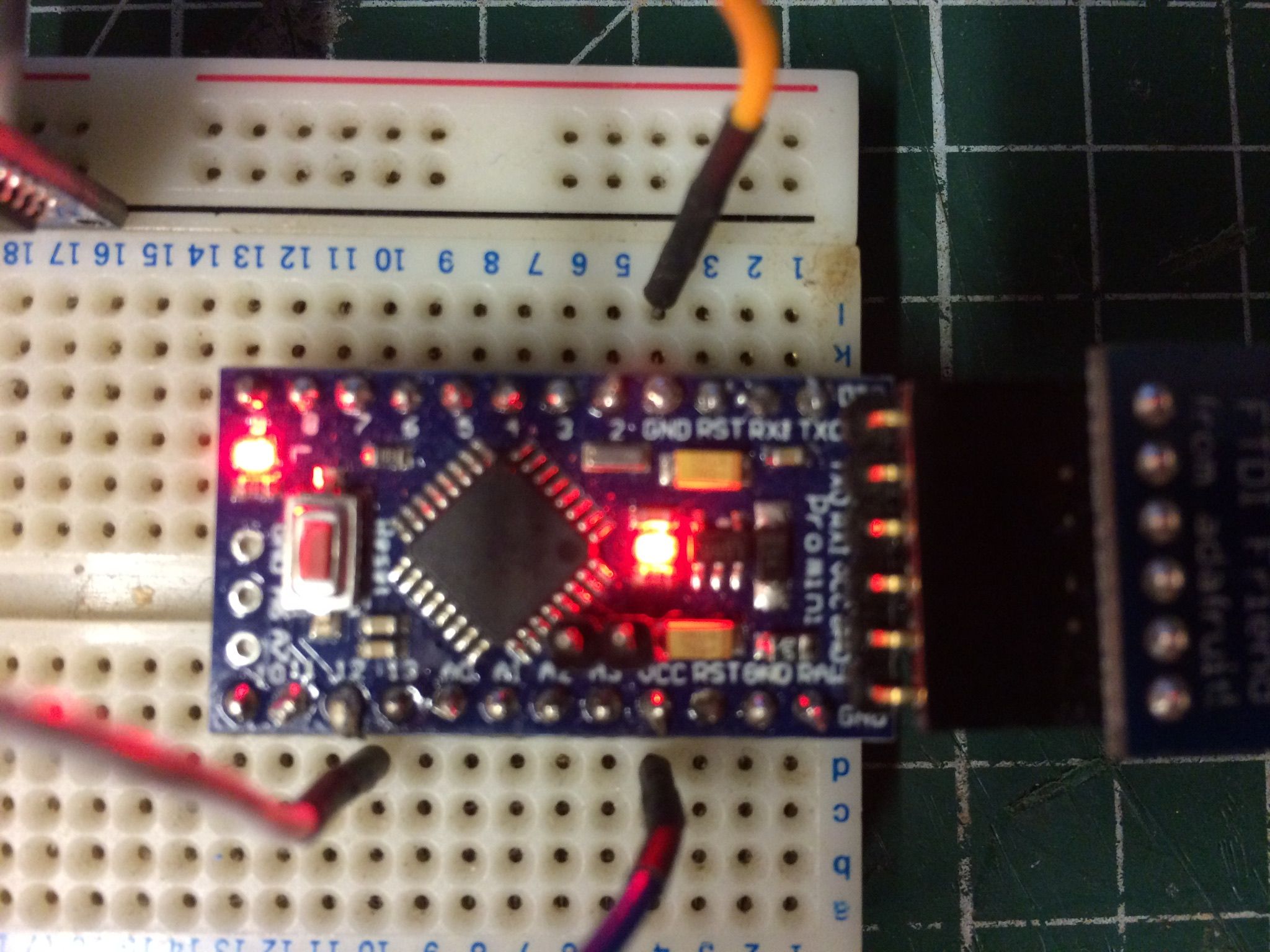 Super Simple Sonar on Arduino Pro-mini 5v With HC-SR04 Sonar Module : 3 ...
