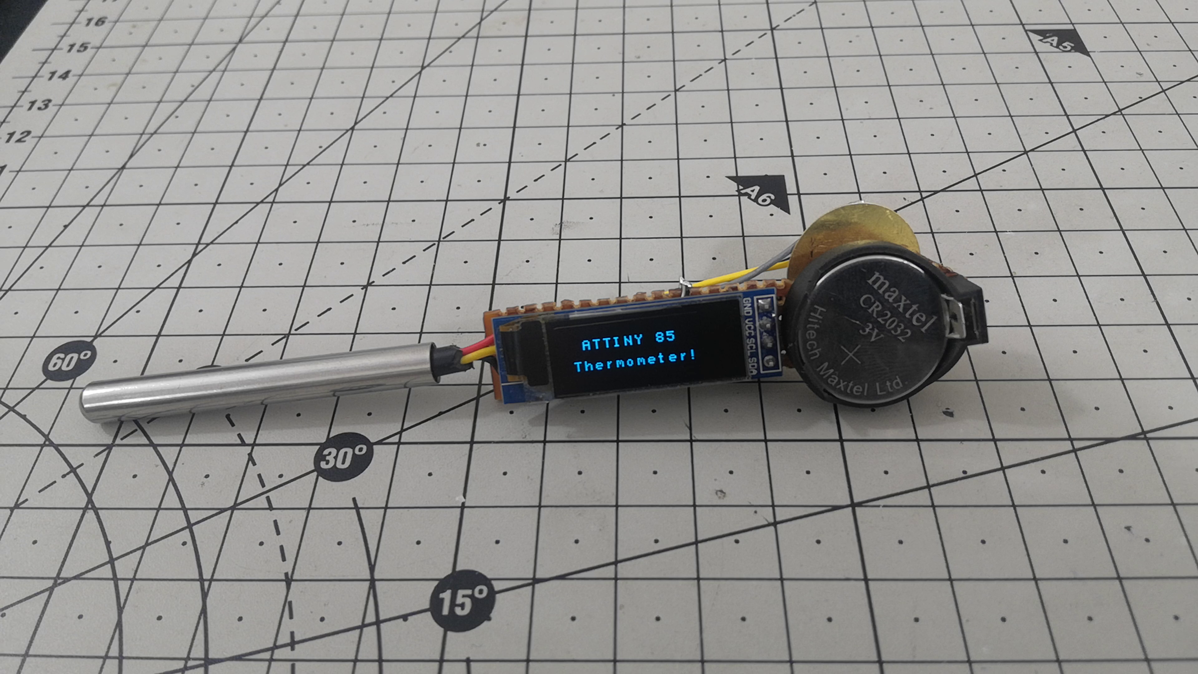 Contact Digital Thermometer With Deep Sleep [Attiny85] : 22 Steps (with ...