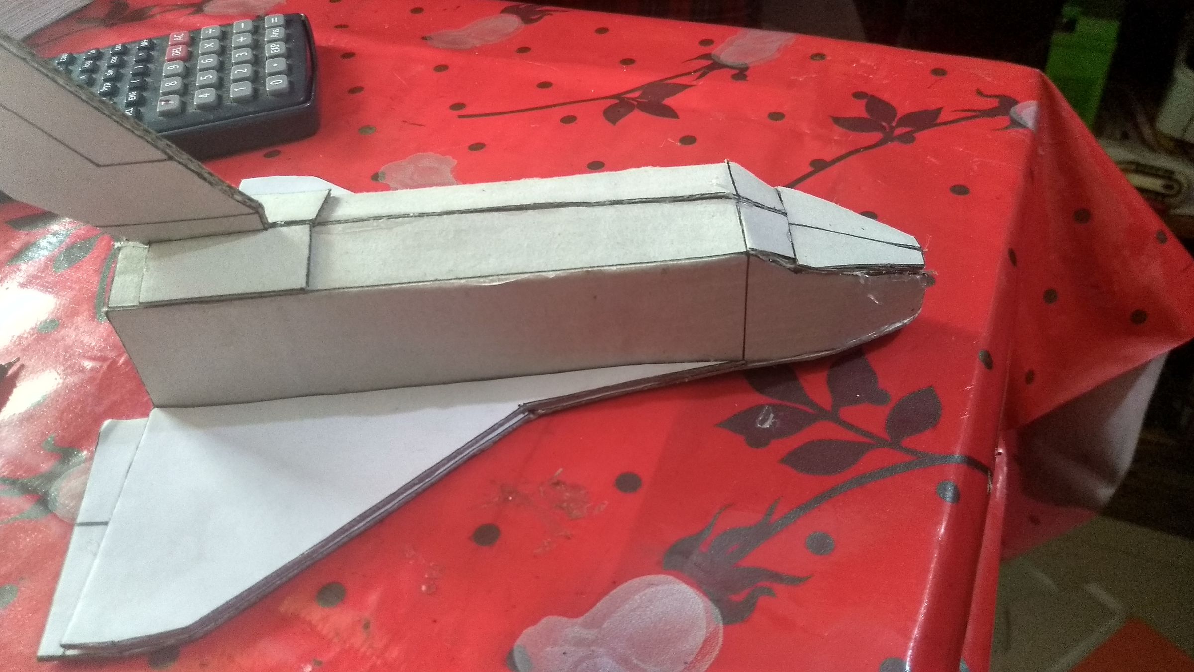 Space Shuttle Atlantis Cardboard Model (With Detachable Cardboard Stand ...