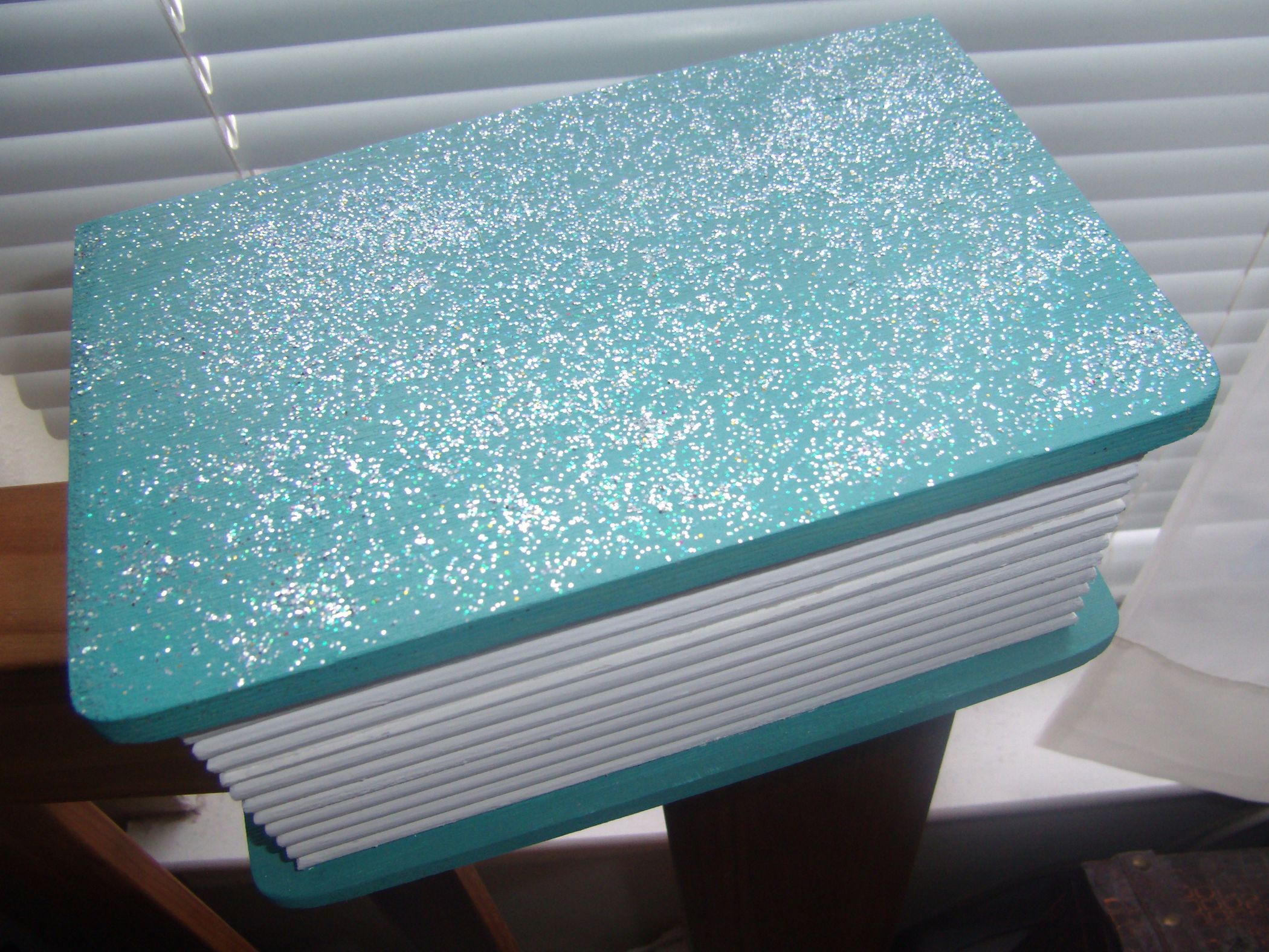 Glittered Book Box [blue] - Instructables