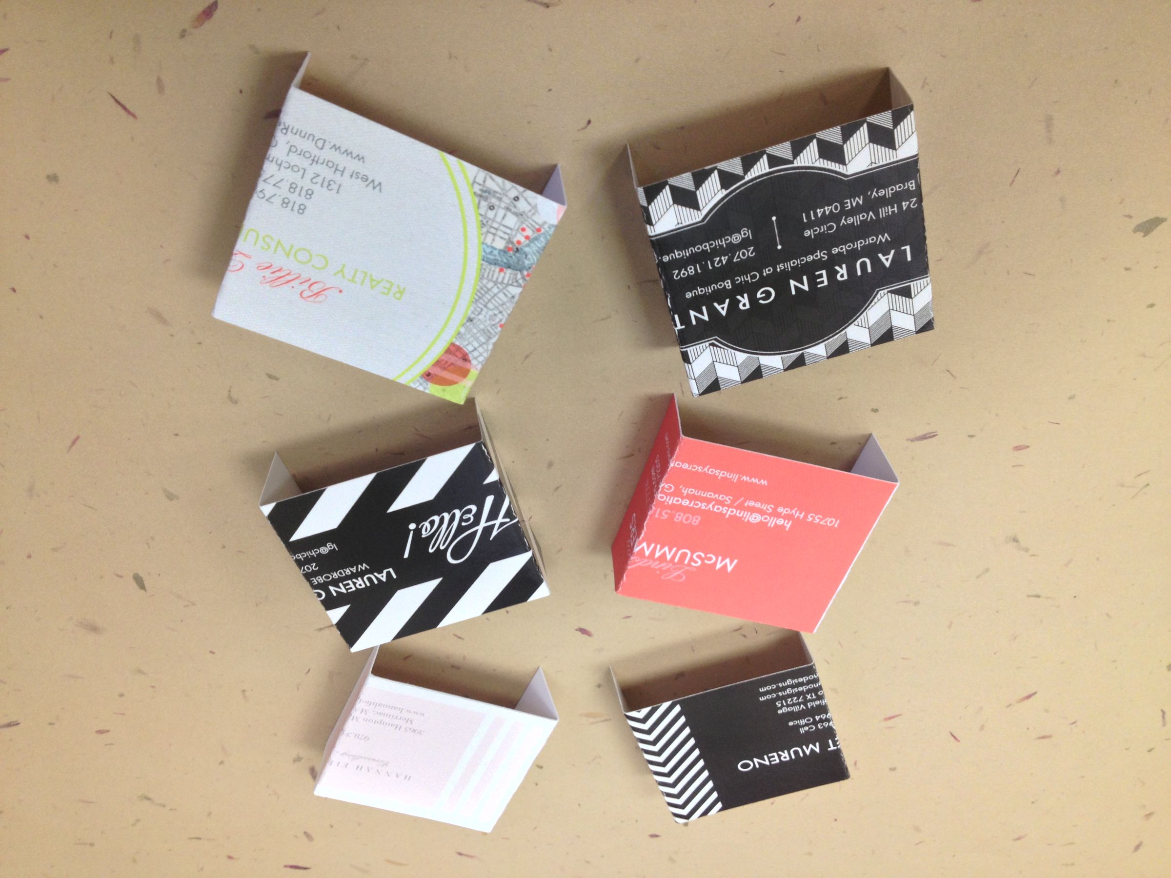 EASY How-to Make a Business Card Cube : 12 Steps - Instructables