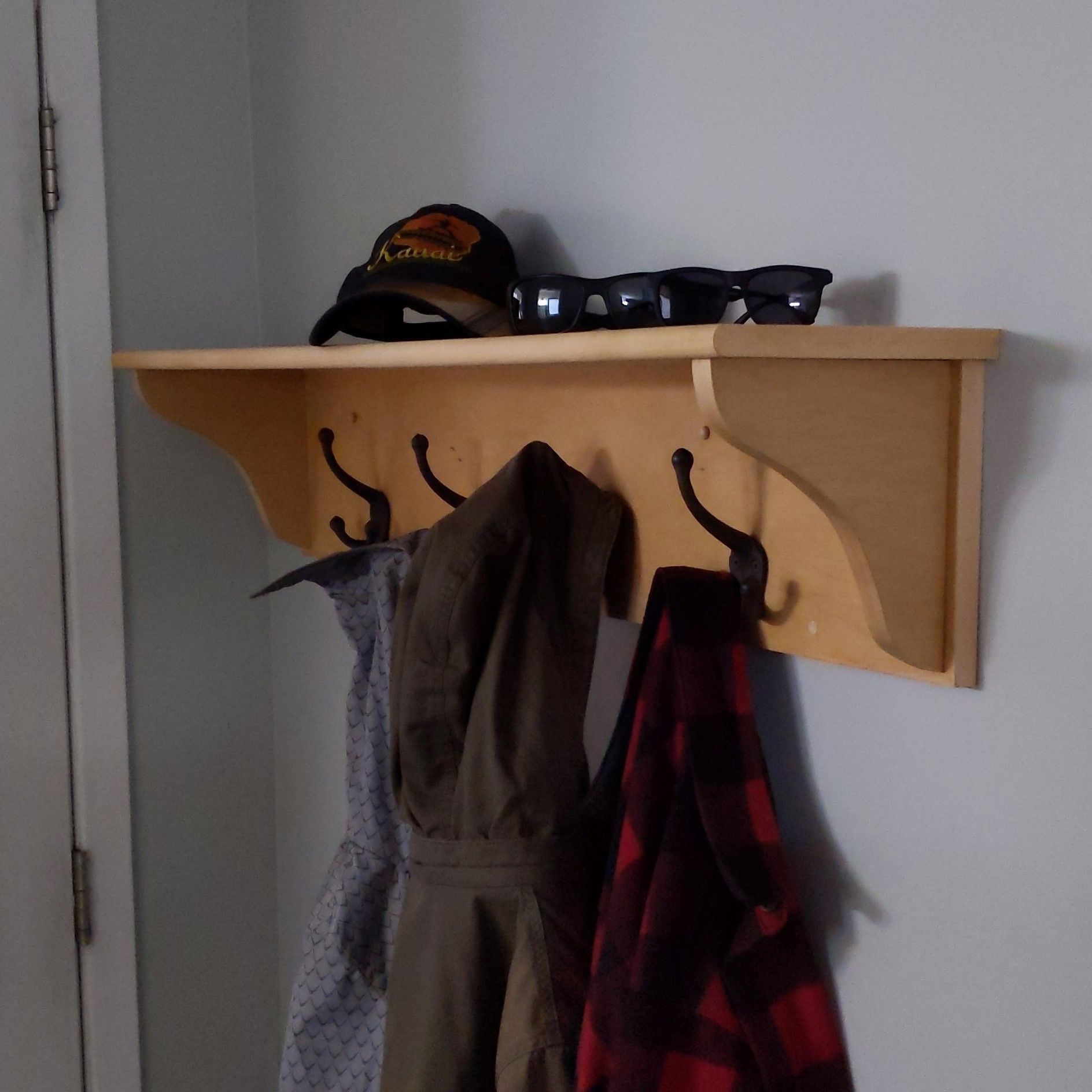 Coat Rack and Shelf - Maple Plywood and Steam Bending : 19 Steps (with ...