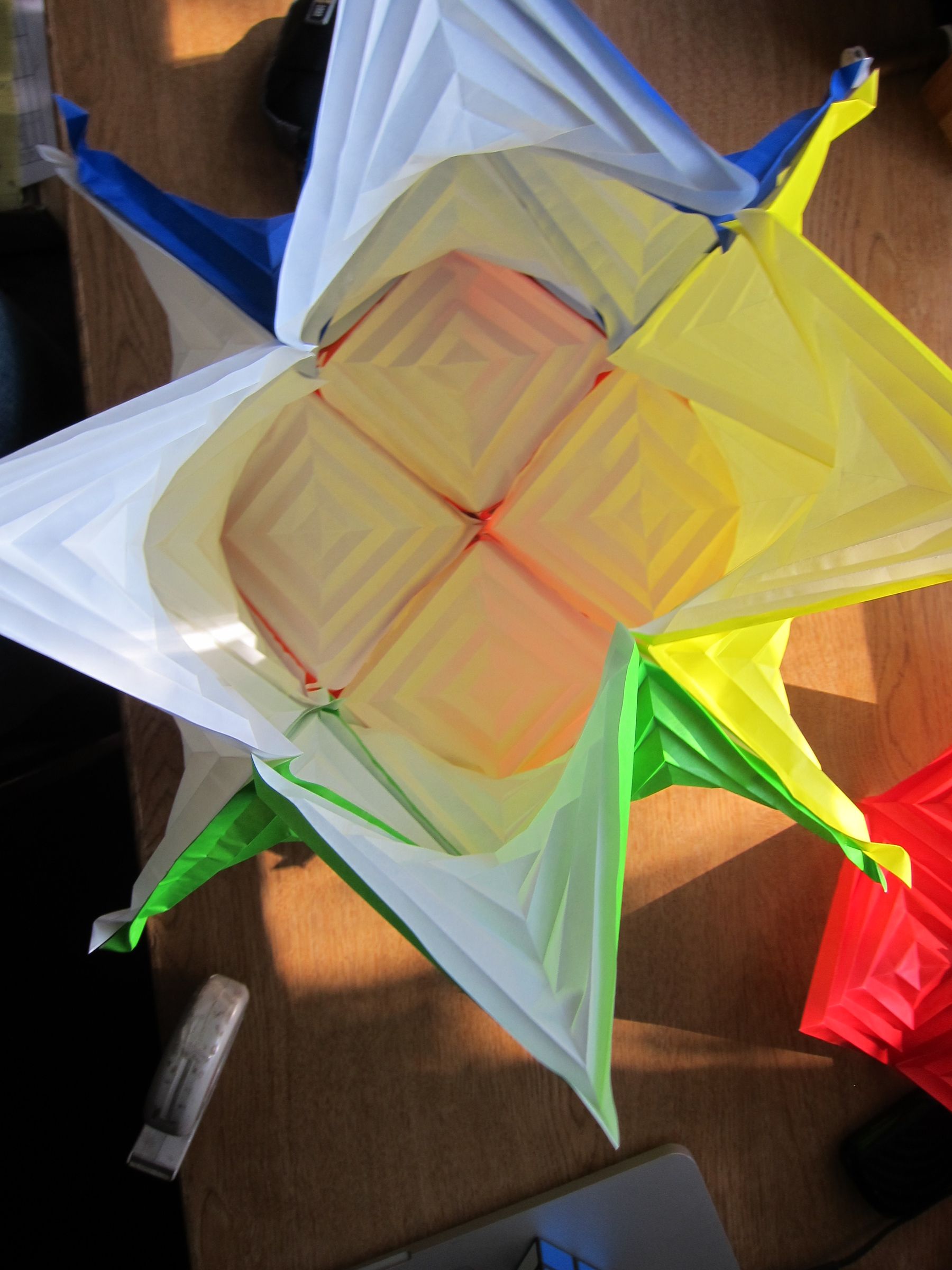 Paper "Cube" Made of Hyperbolic Paraboloids - Modular Math Origami : 7 ...
