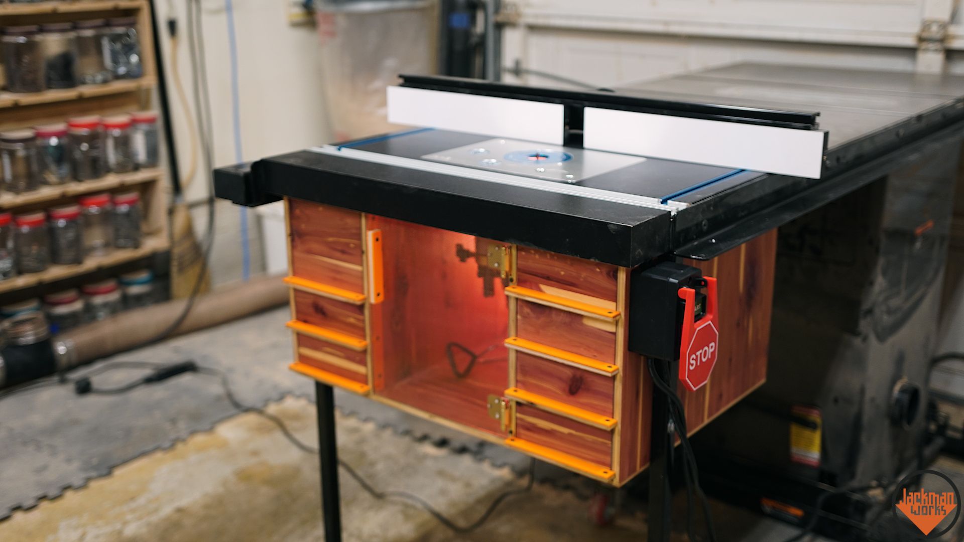 Ultimate Router Table & Storage Cabinet (table Saw Extension Wing) : 17 ...