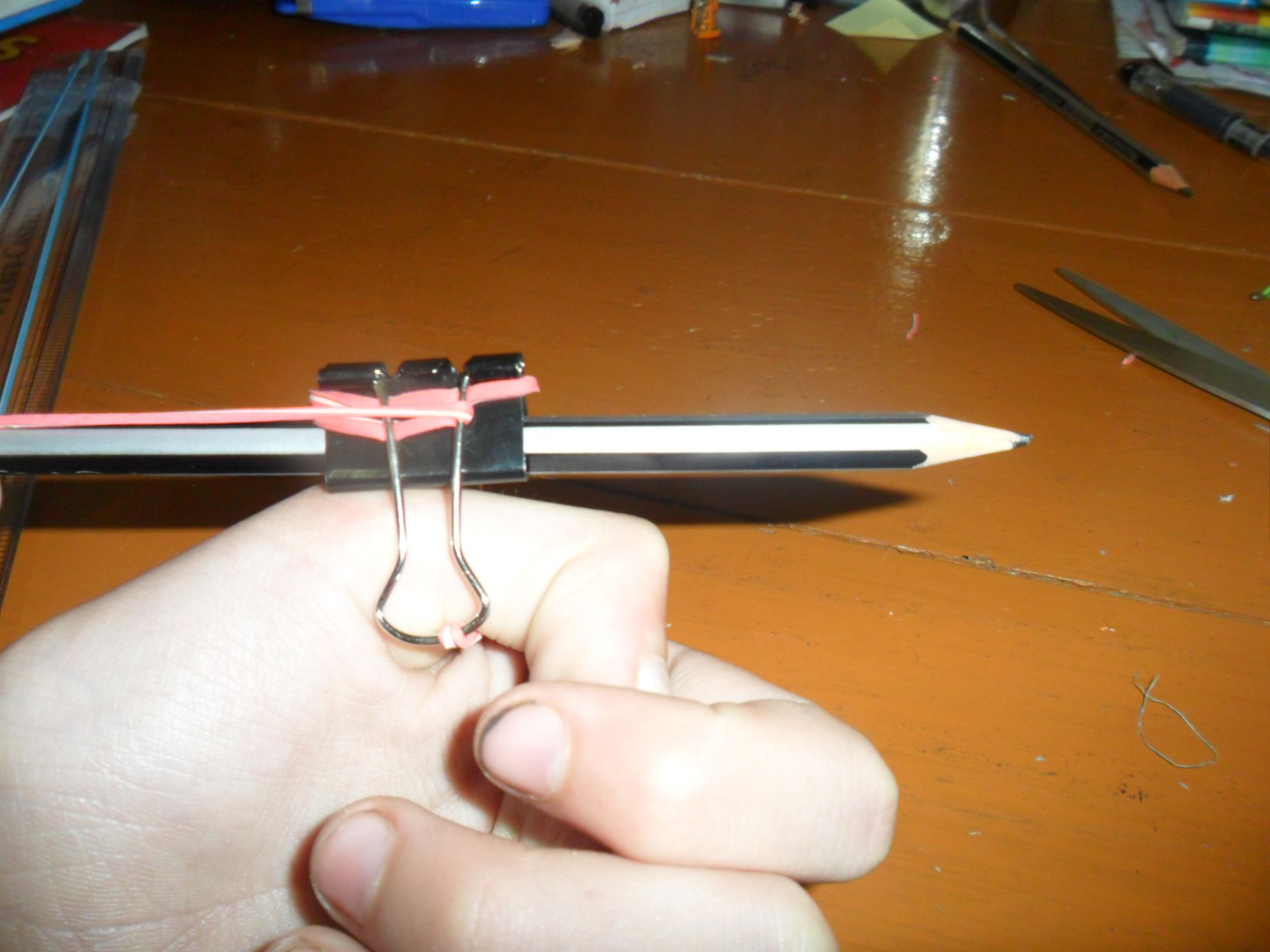 Thumb Mounted Pencil Shooter : 11 Steps - Instructables