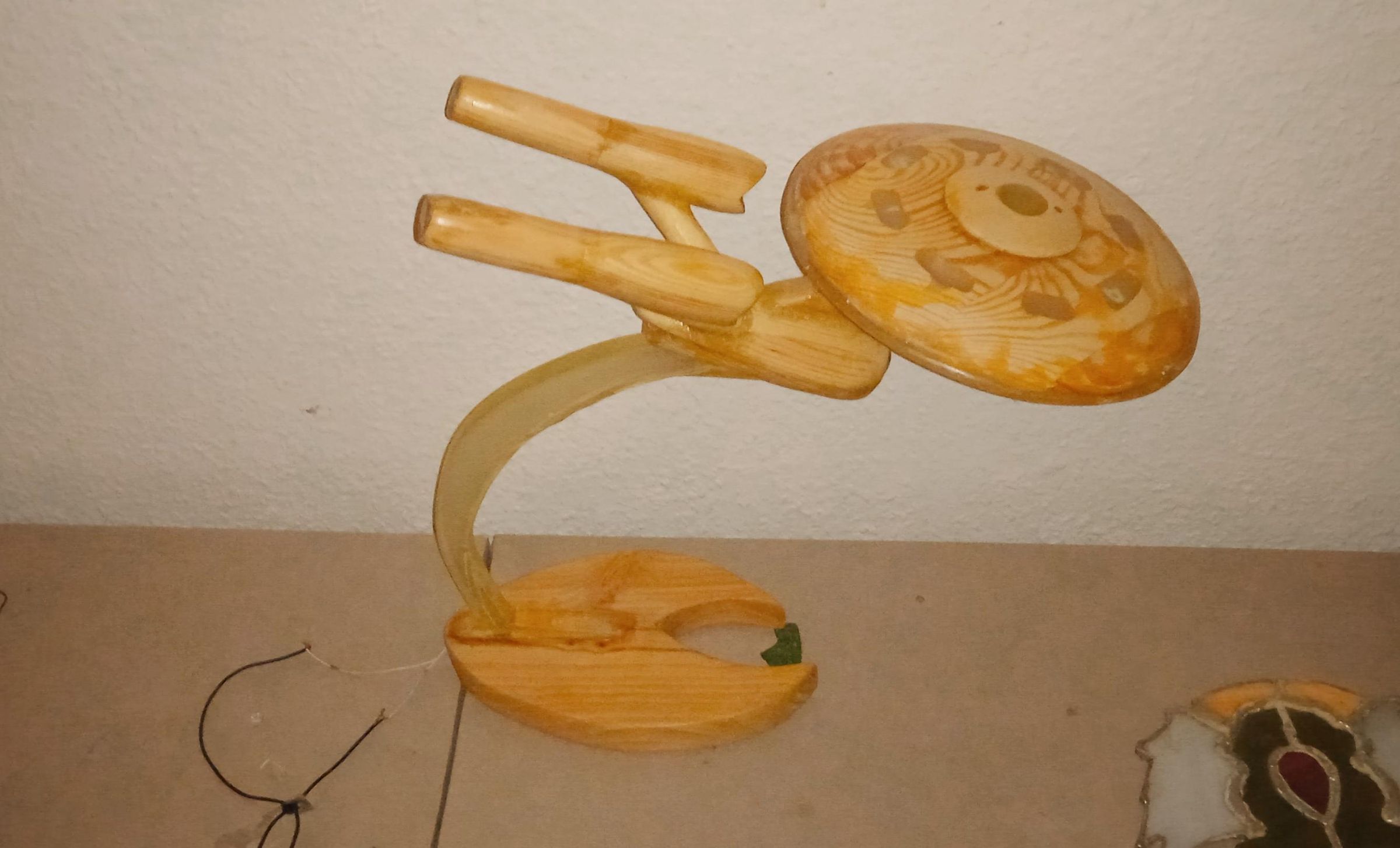Making an Amazing Wooden Spaceship Table Lamp : 12 Steps (with Pictures ...