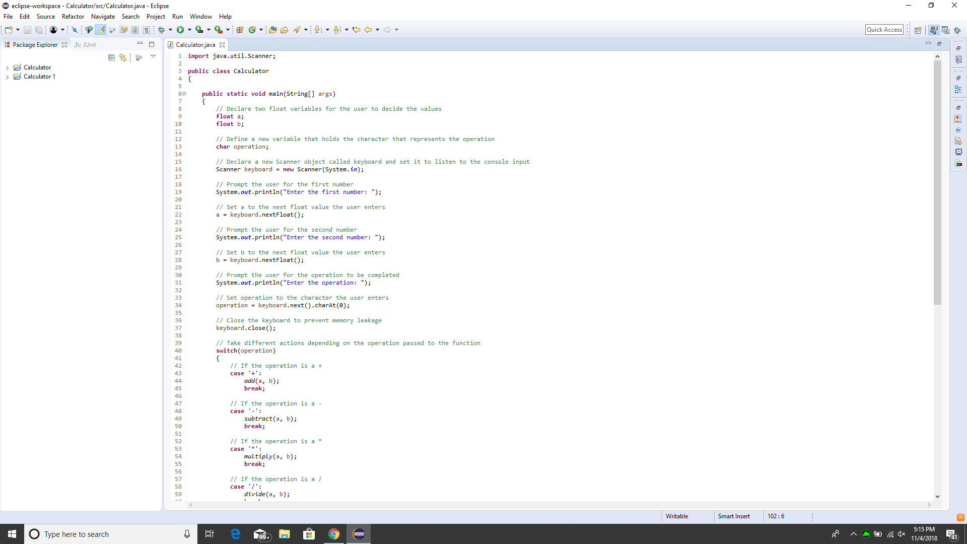 Simple Java Calculator Intro : 9 Steps - Instructables