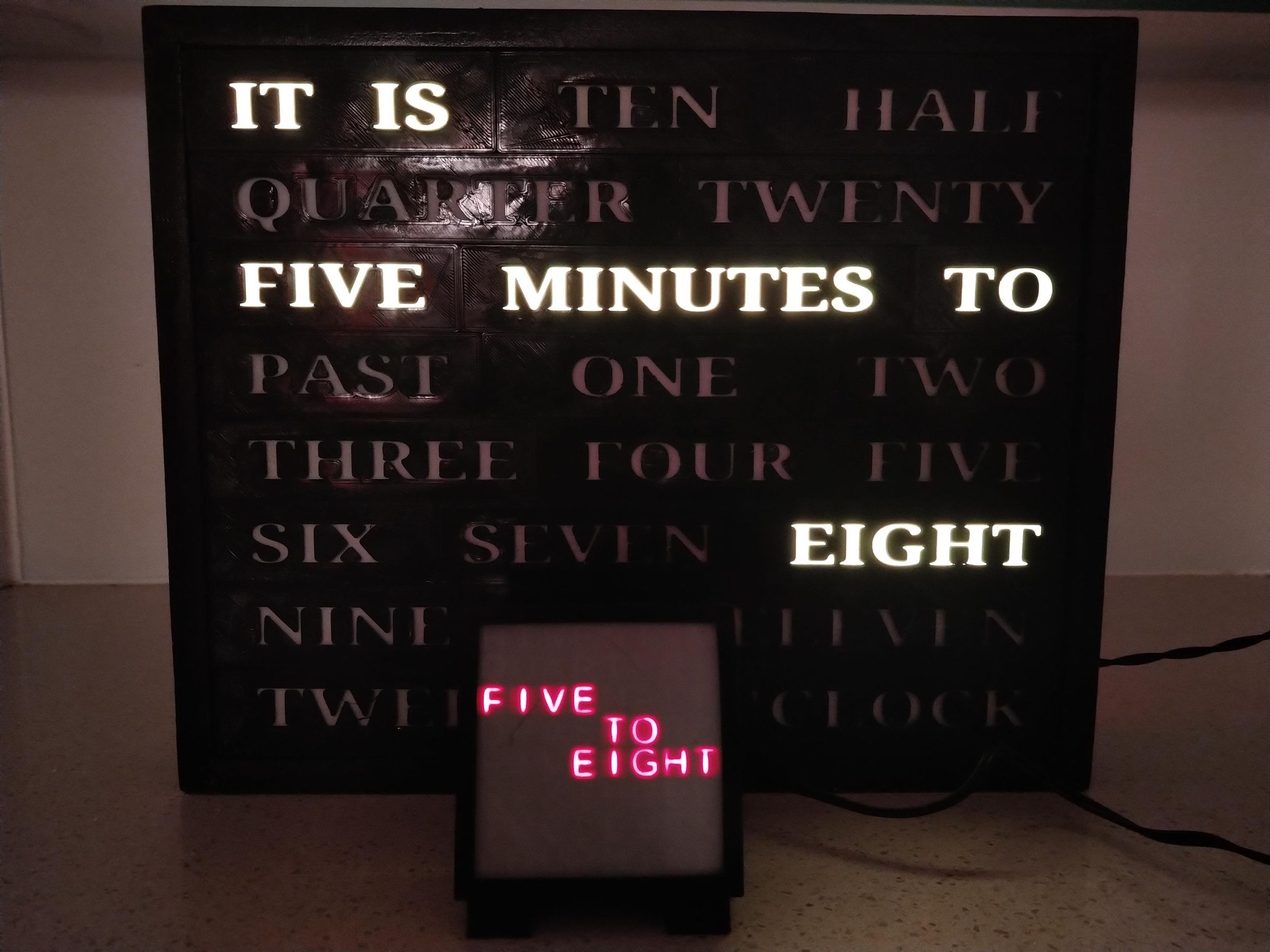 Tiny Word Clock - Instructables