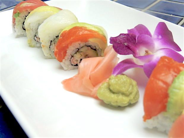 Rainbow Roll Sushi