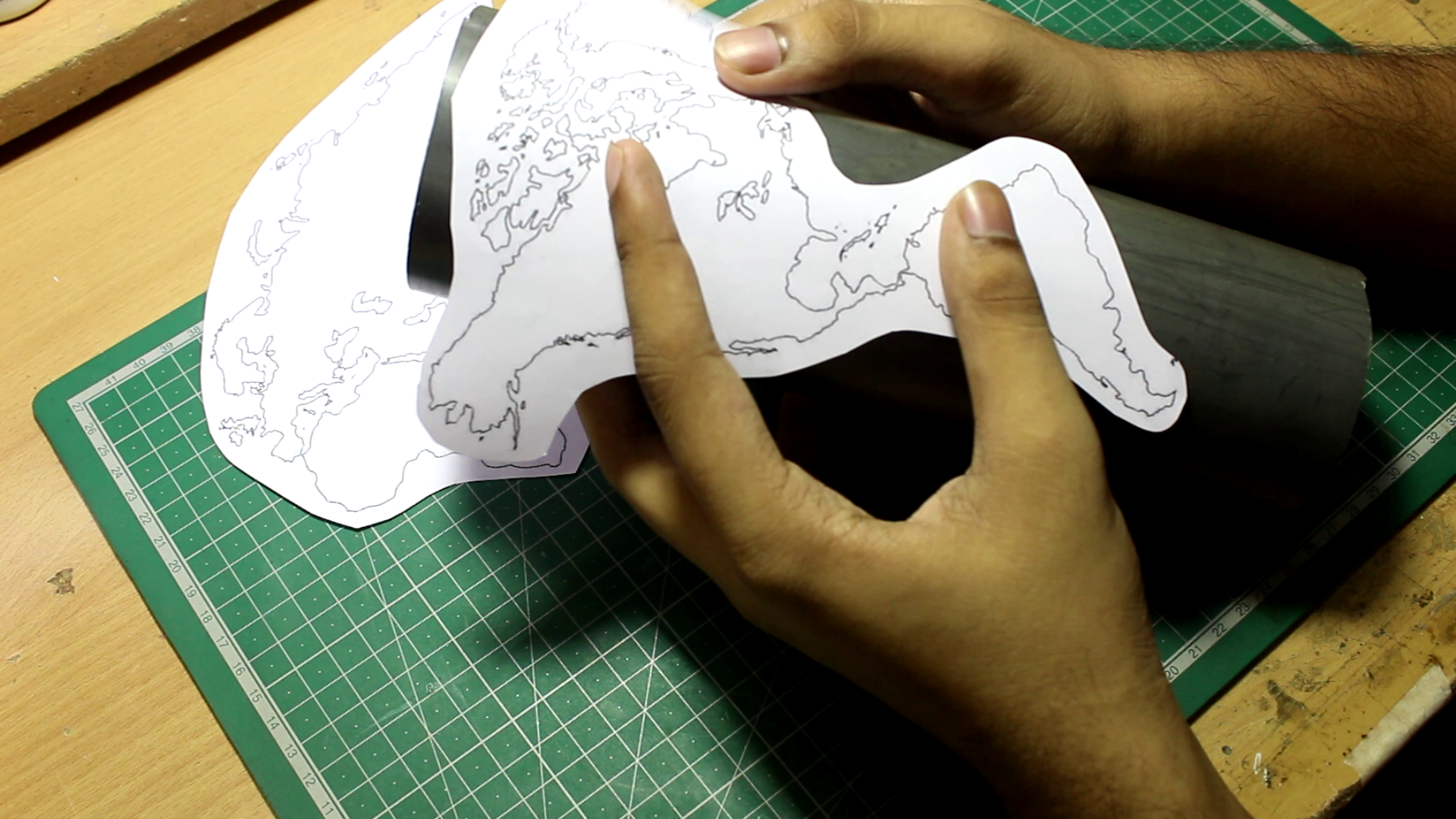 Backlit World Map From an Old PVC Pipe : 15 Steps (with Pictures ...