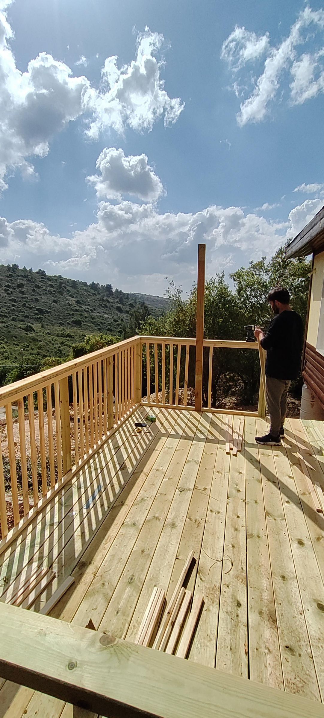 Elevated Wooden Deck (With Stairs) : 11 Steps (with Pictures ...