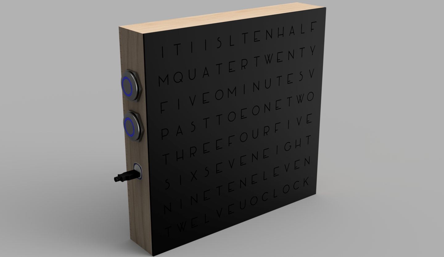 Minimalistic Word Clock : 28 Steps (with Pictures) - Instructables