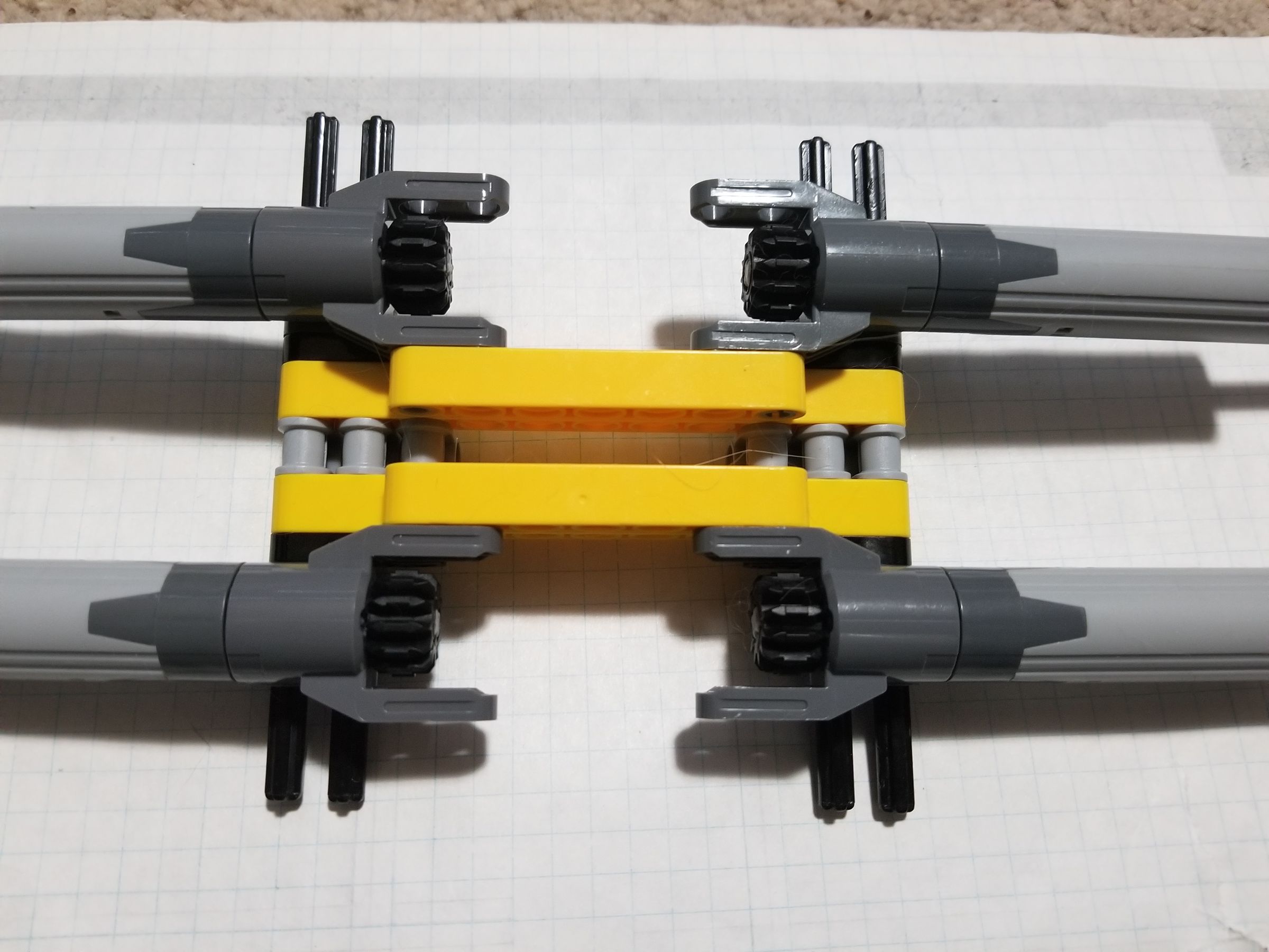 Lego Technic Back to Back Double Actuator Build : 9 Steps (with ...