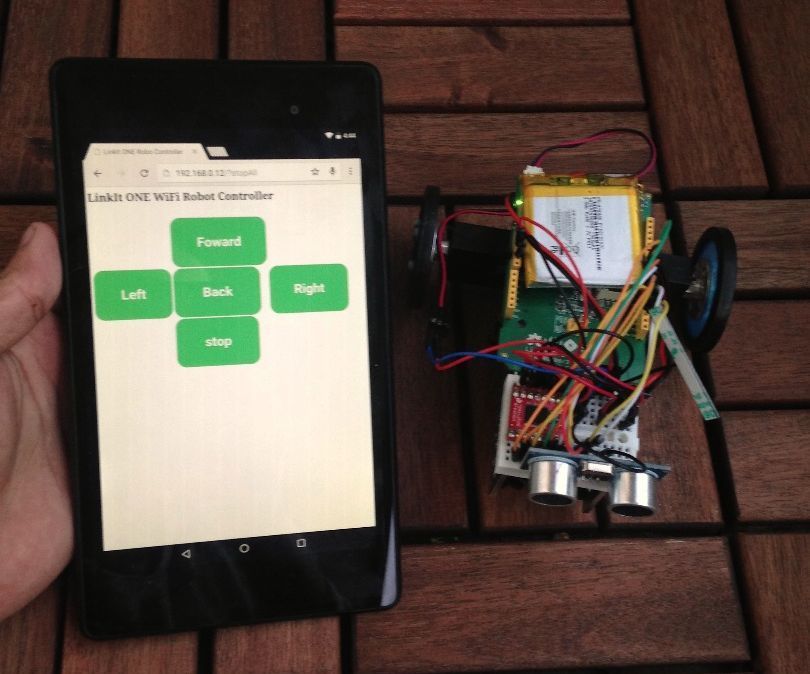 Make a Wi-Fi Controlled Robot Using LinkIt ONE : 8 Steps (with Pictures ...