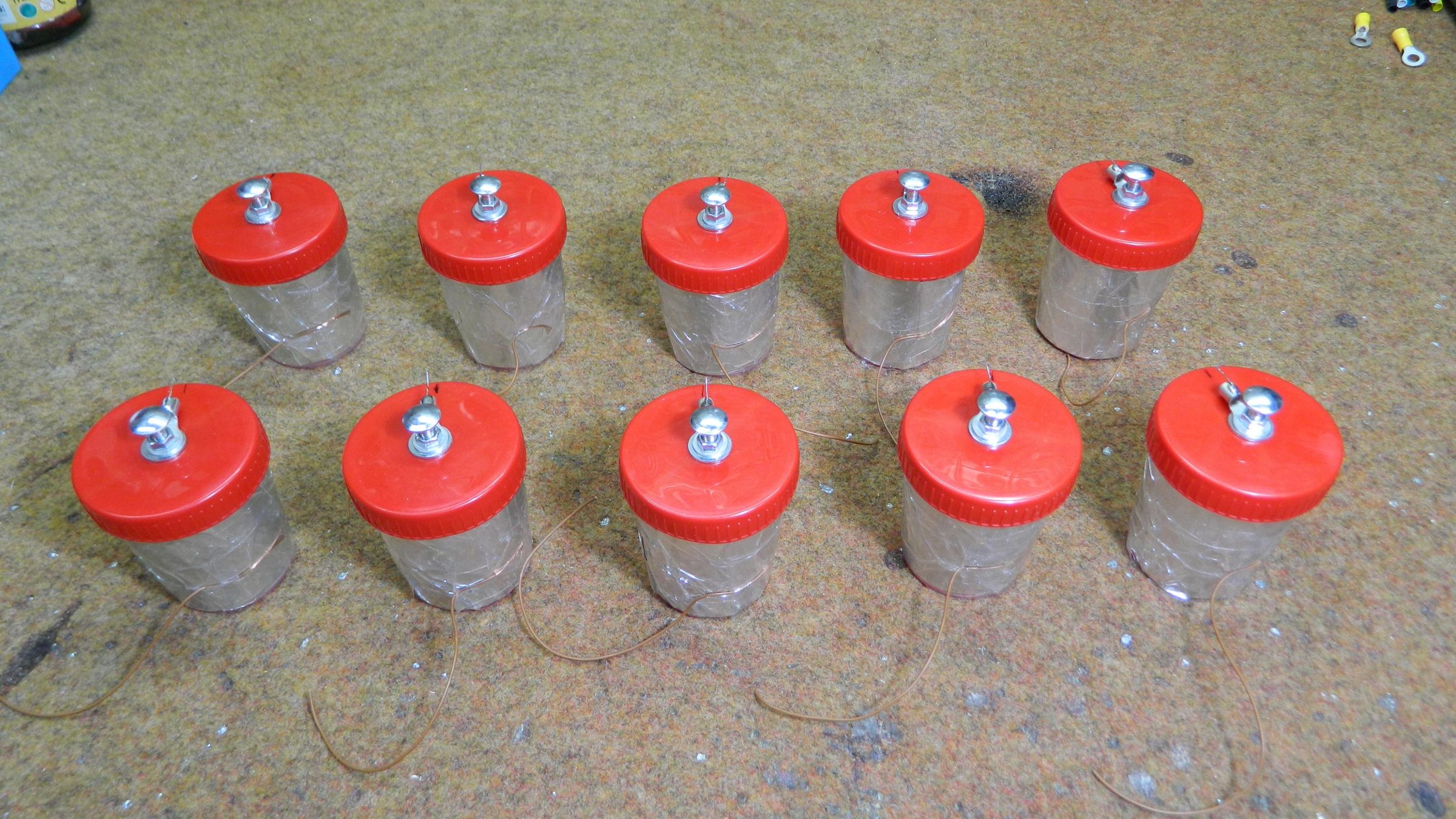 High Voltage Marx Generator With Homemade Salt Water Capacitors ...