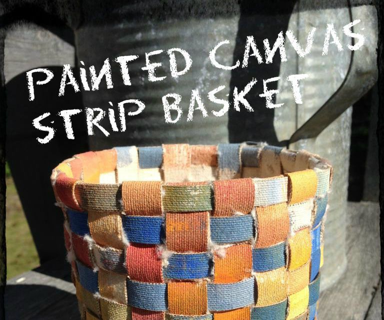 Painted Canvas Strip Basket : 9 Steps (with Pictures) - Instructables