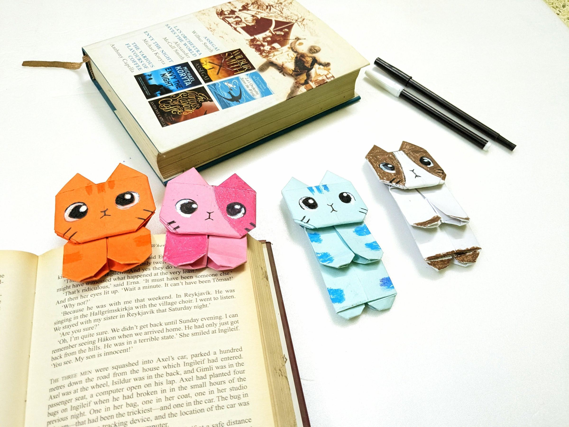 How to Make Origami Cat Bookmarks : 9 Steps (with Pictures) - Instructables