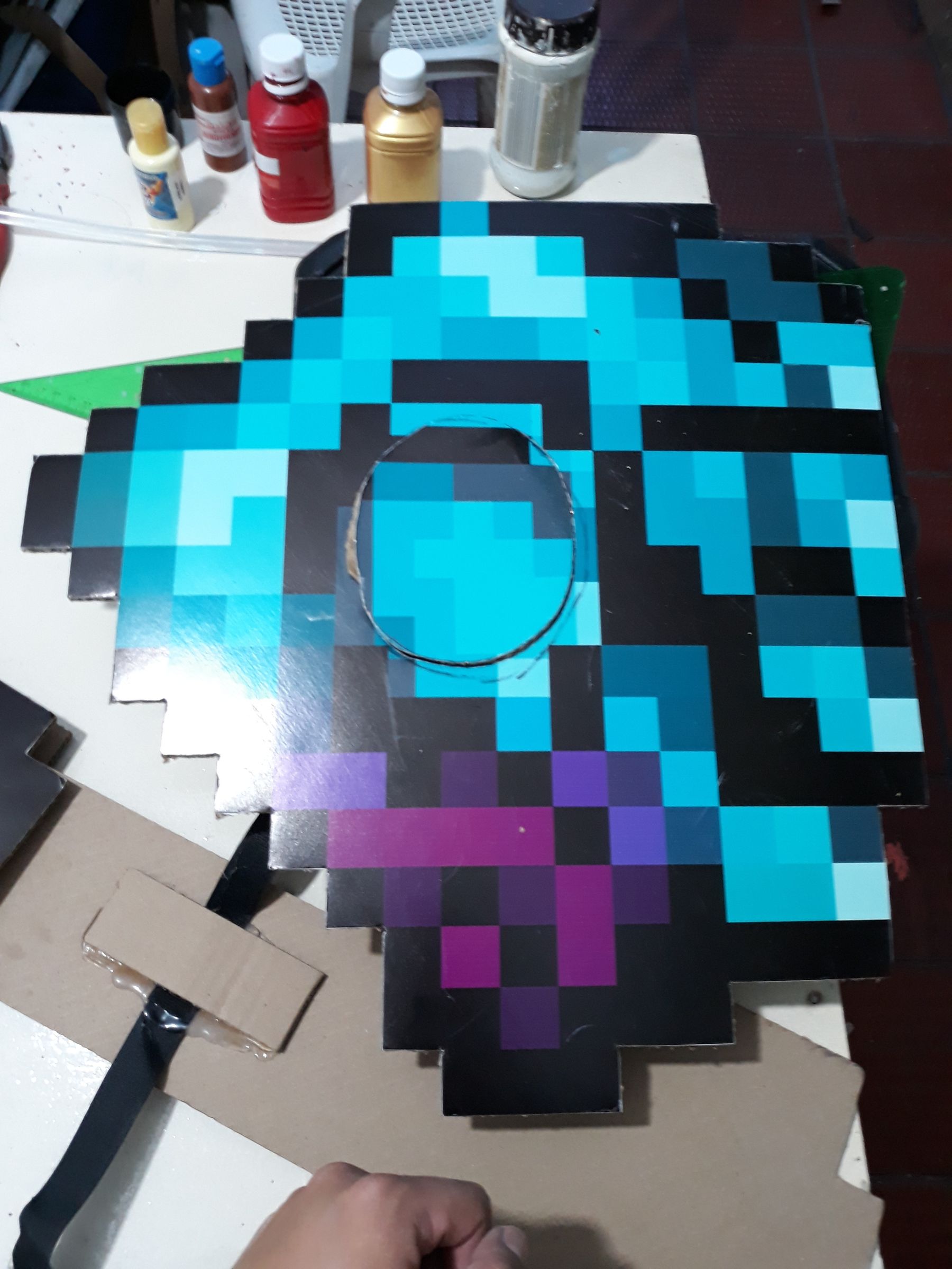 How to Make a 8-BIT SHARK BEAST Cardboard Costume : 15 Steps ...