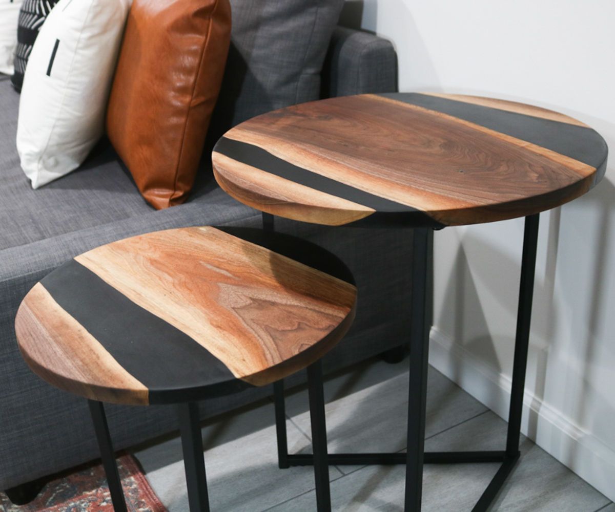 DIY Resin & Wood Nesting Tables : 17 Steps - Instructables