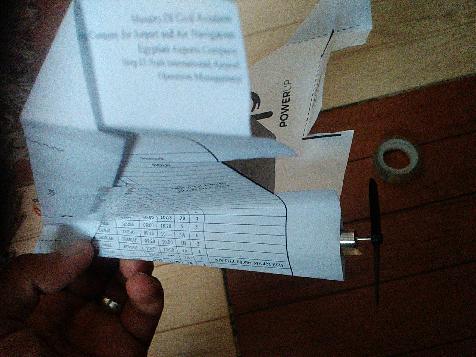 Successful Motorized Paper Plane : 4 Steps (with Pictures) - Instructables