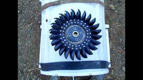 How to Make a Water Powered Pelton Wheel Generator From an Old Washing ...