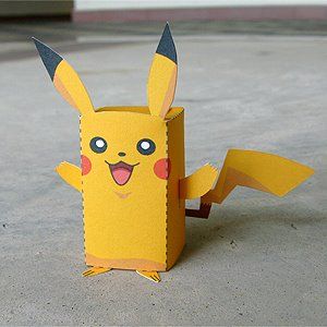 Paper Craft Pikachu Box Figure (Finger Puppet Pokemon)! - Instructables
