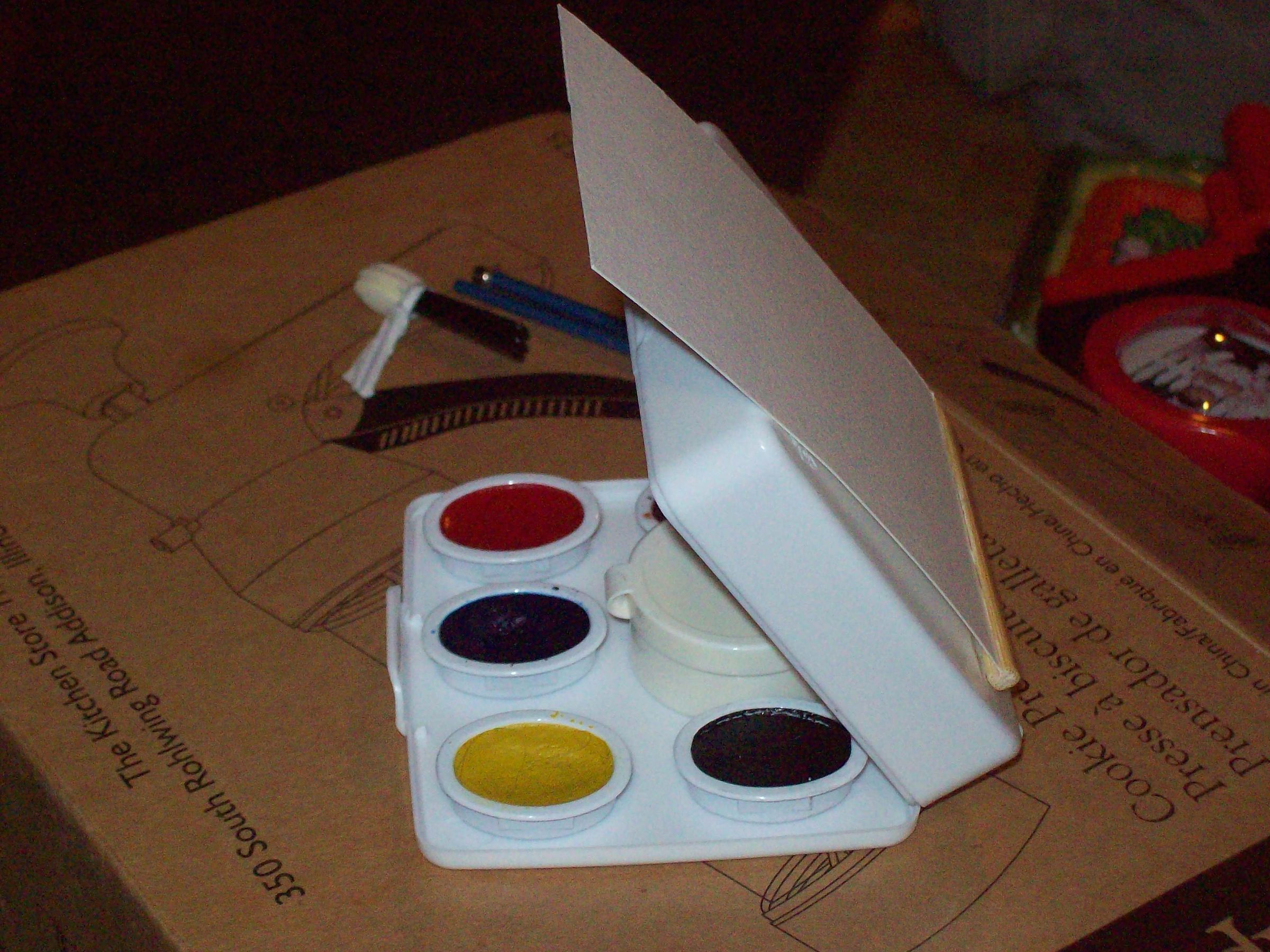 Pocket Sized Water Color Kit Made From Plastic First Aid Kit With a ...