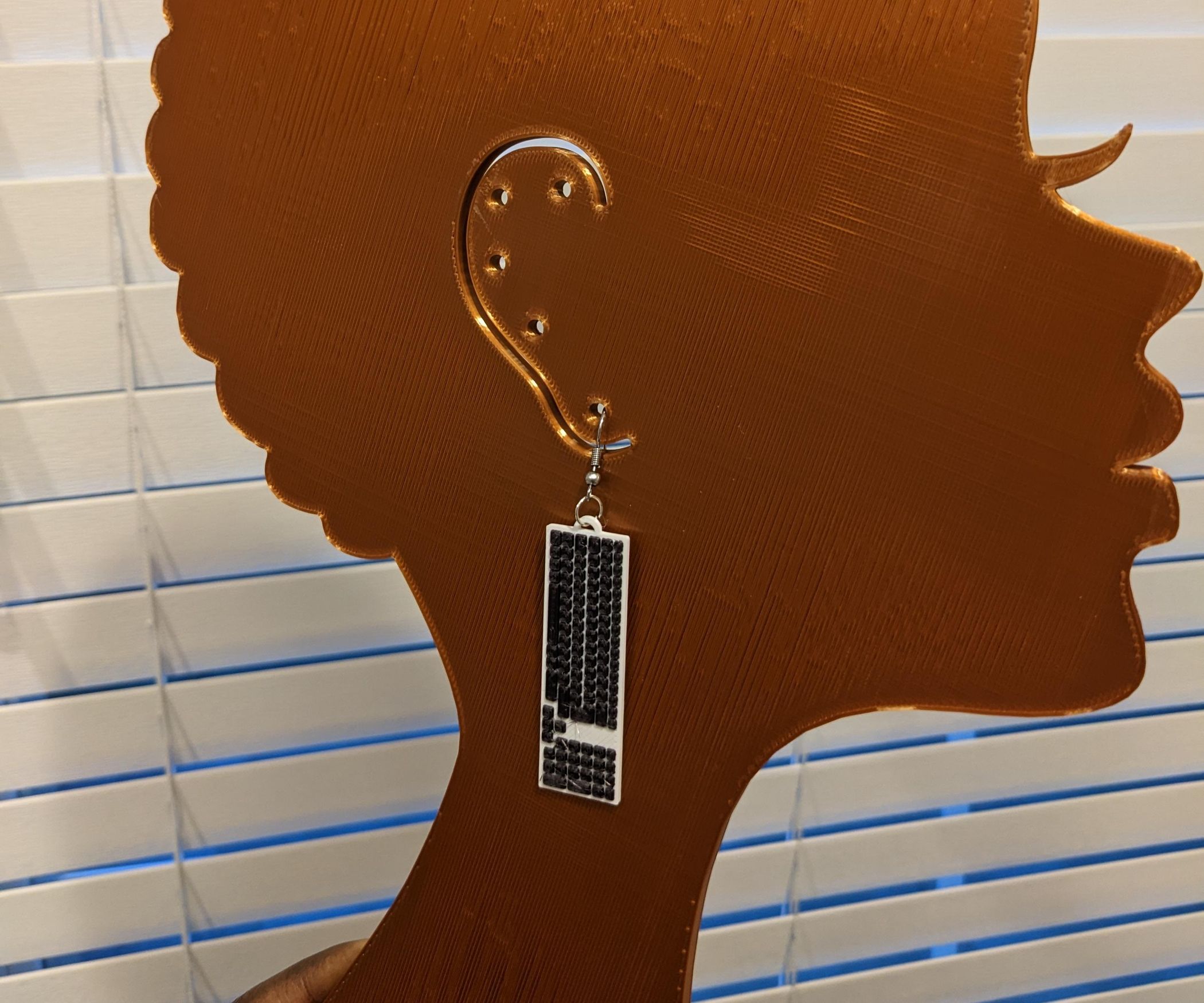 3d Printed Keyboard Earrings for Anyone : 4 Steps - Instructables