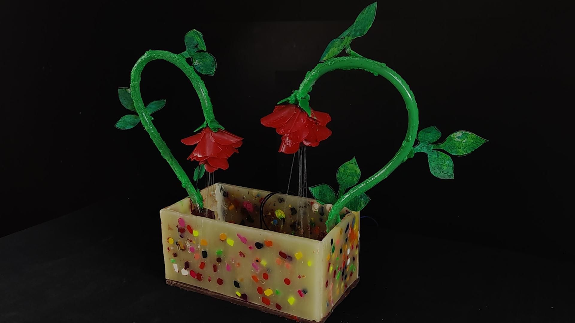 Crayon Flower Basket Where the Roses Spit. 🥀 : 11 Steps (with Pictures ...