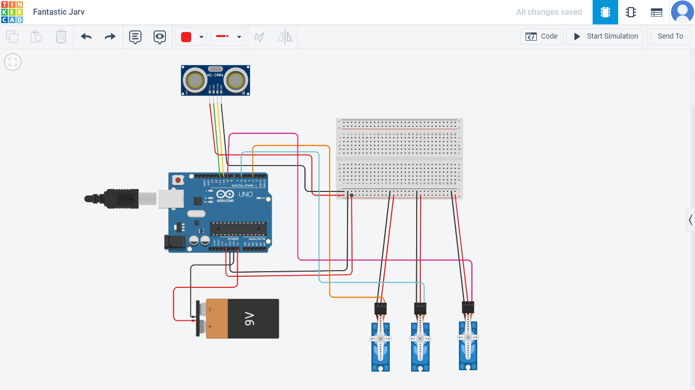 Rock Paper Scissors Using Tinkercad Circuits and Arduino : 12 Steps ...