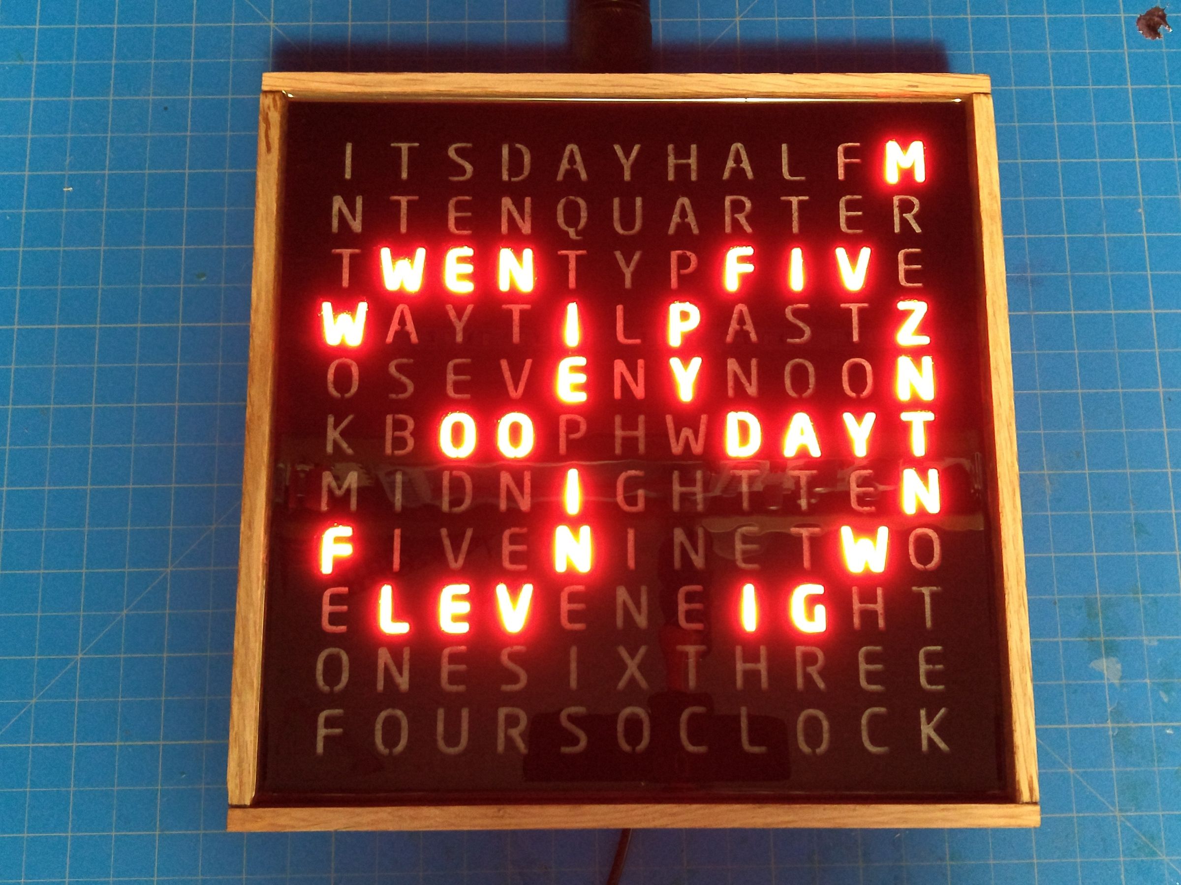 Word Clock : 21 Steps (with Pictures) - Instructables
