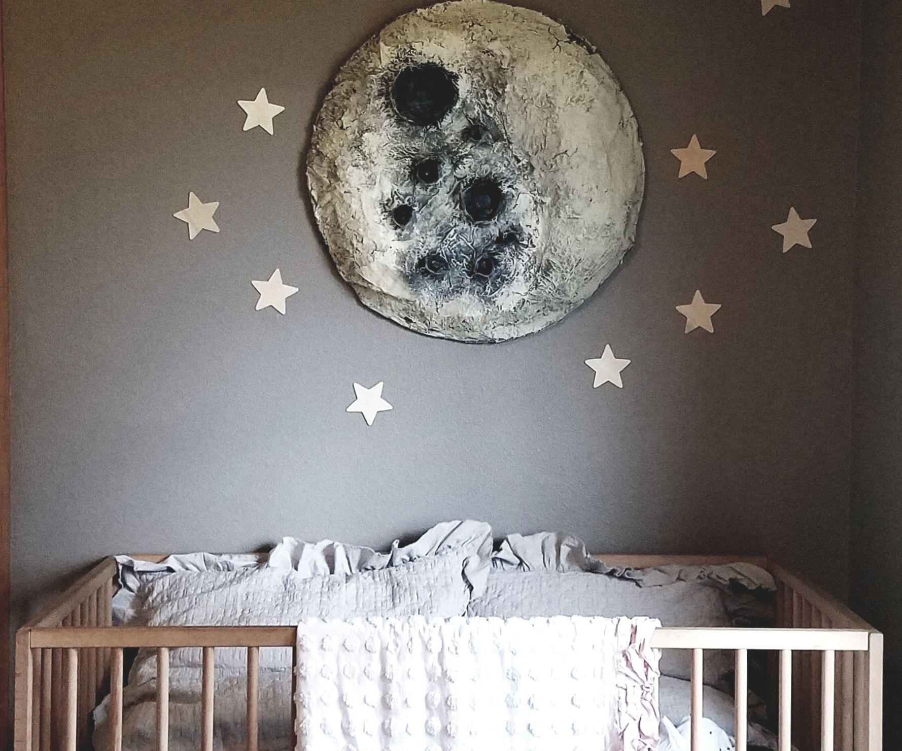 How to Make a Paper Mache Moon Wall Hanging : 9 Steps (with Pictures ...