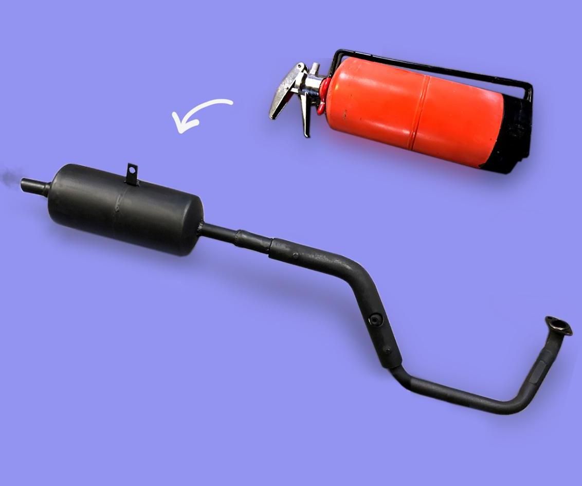 Muffler From Fire Extinguisher : 9 Steps - Instructables