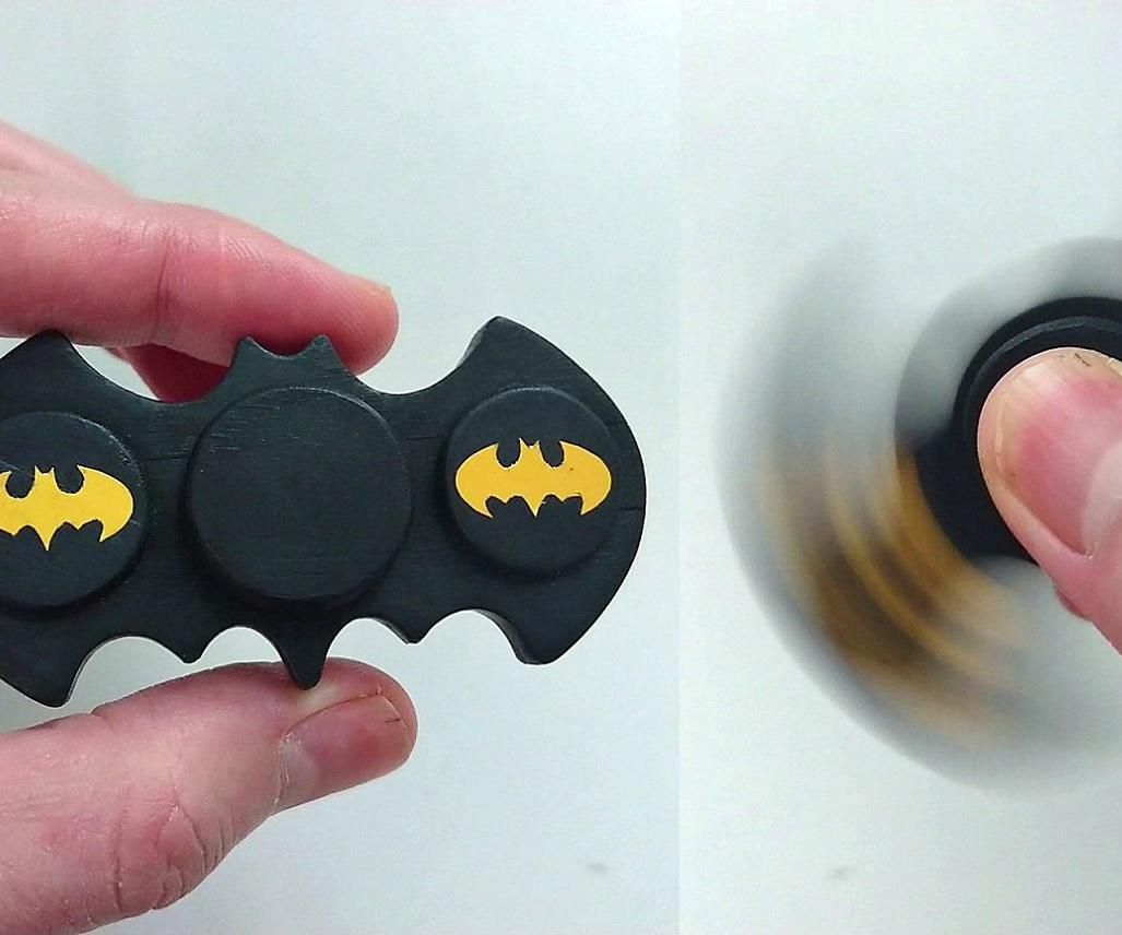 Cool DIY Batman Fidget Spinner (Without Bearings) : 6 Steps (with ...