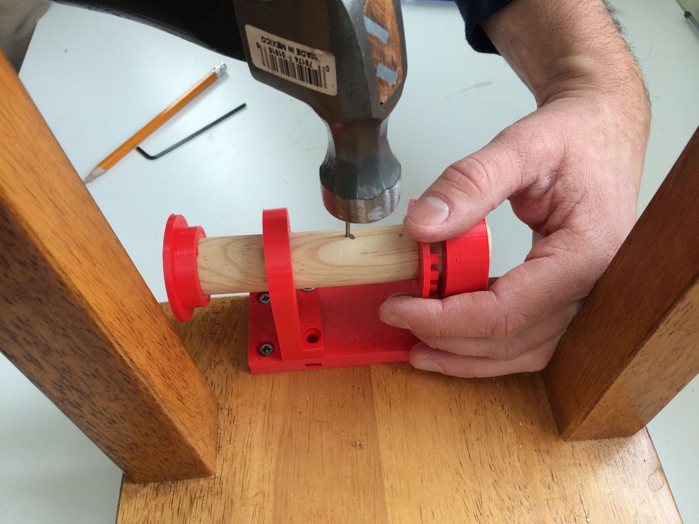 Tablet Weaving Loom Using a Wooden Stool : 7 Steps (with Pictures ...
