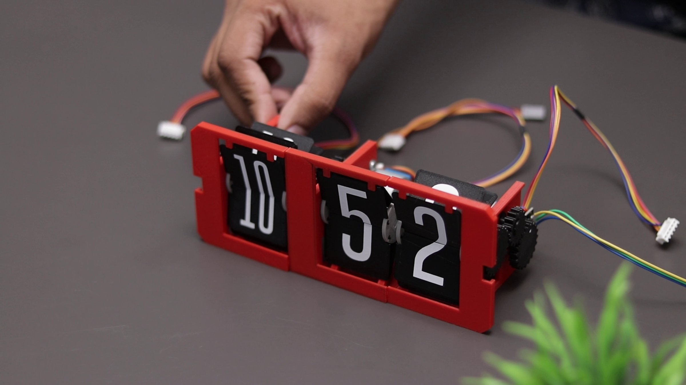 Making a Split Flat Display Clock - 3D Printed | Arduino : 16 Steps ...