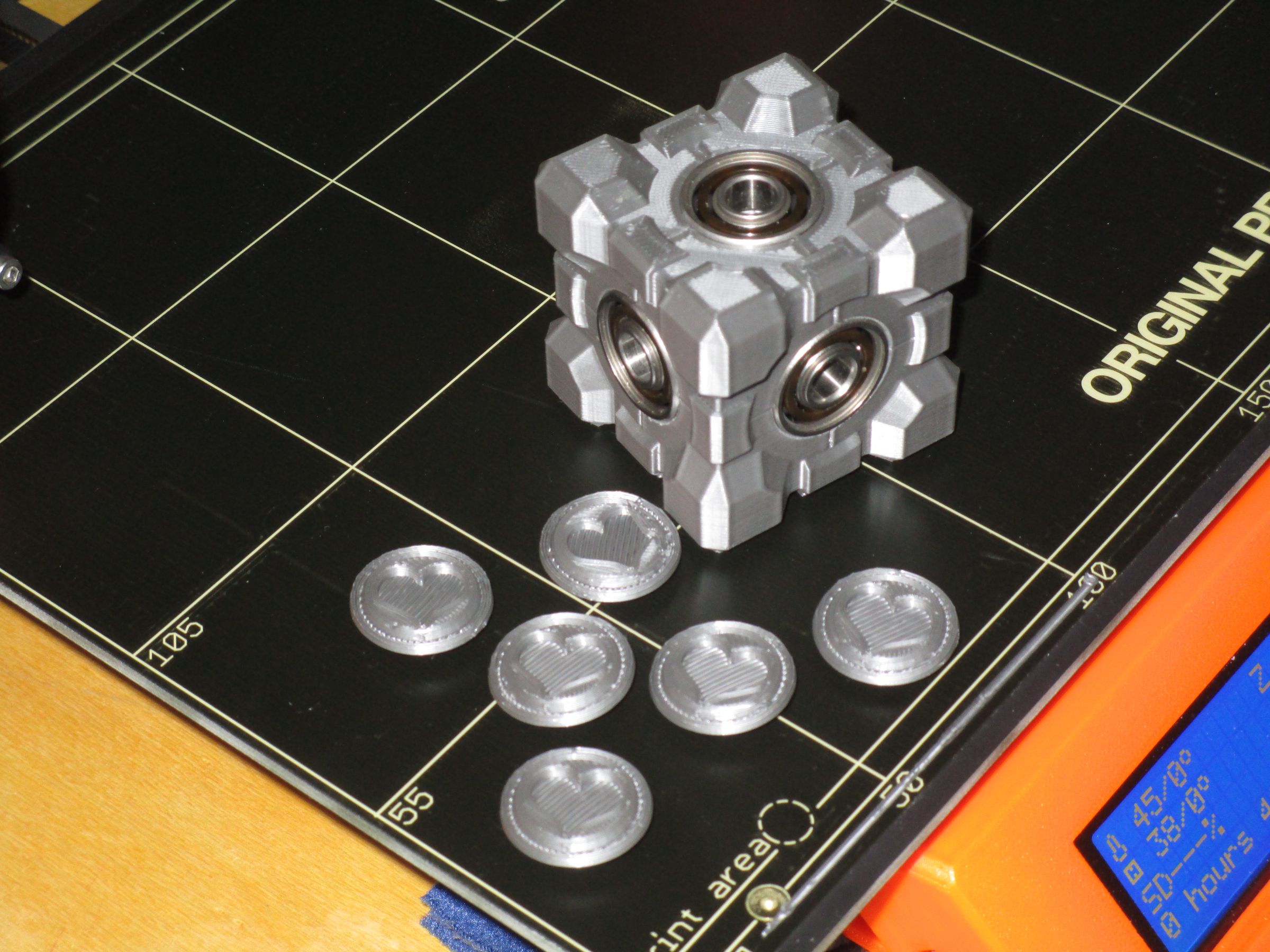 Weighted Companion Cube Fidget Spinner - Instructables