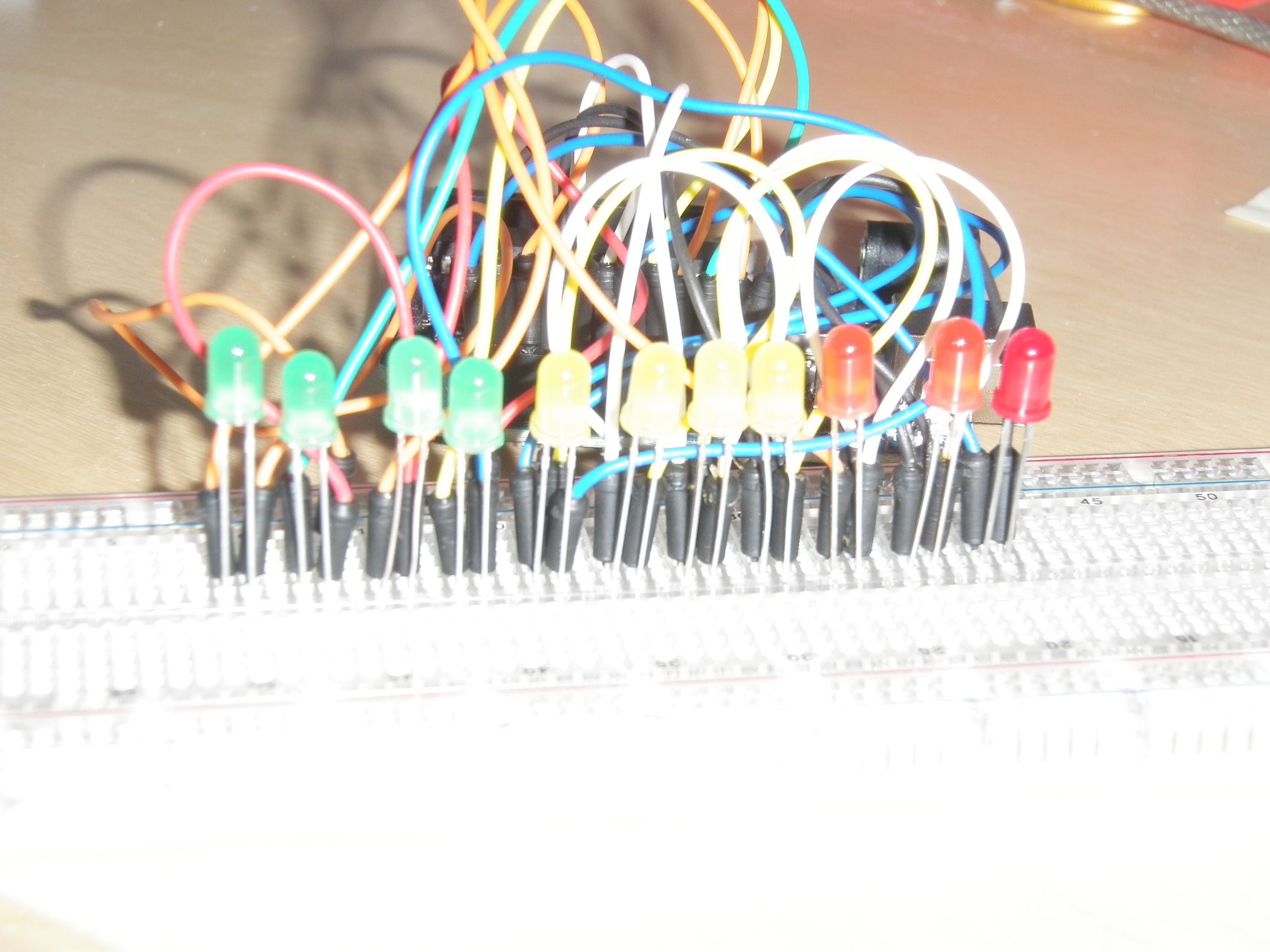 Bouncing Multicolored LED Line : 5 Steps - Instructables