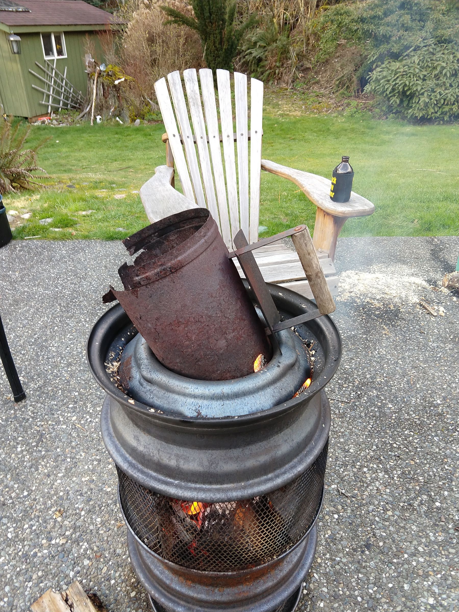 Upcycle Old Steel Wheels Into a Fire Pit : 7 Steps (with Pictures ...